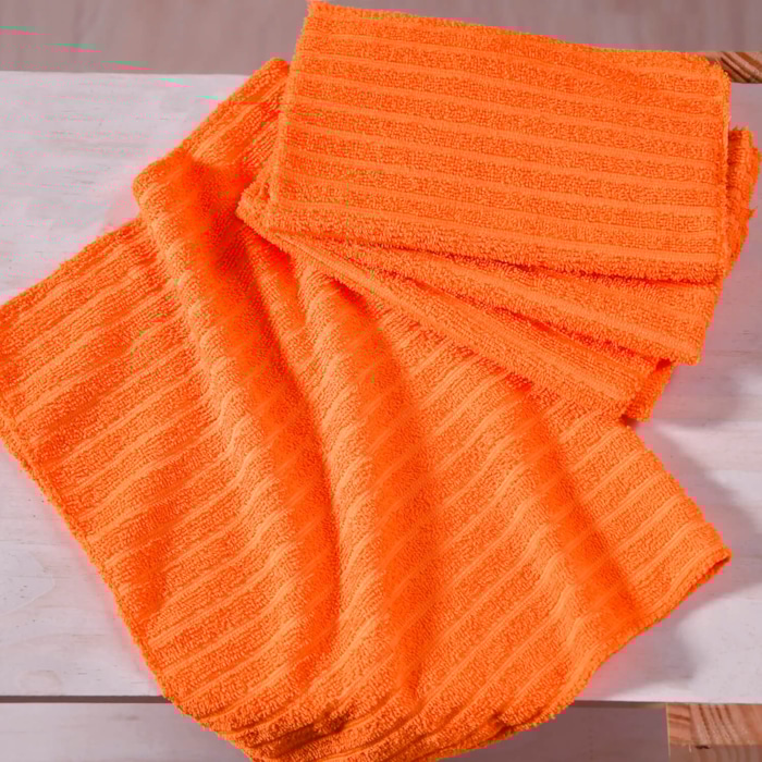 Kit 12 Flanelas Microfibra 30cm x 50cm LARANJA - Panosul Kit 12 Flanelas Microfibra 30cm x 50cm LARANJA - Panosul
