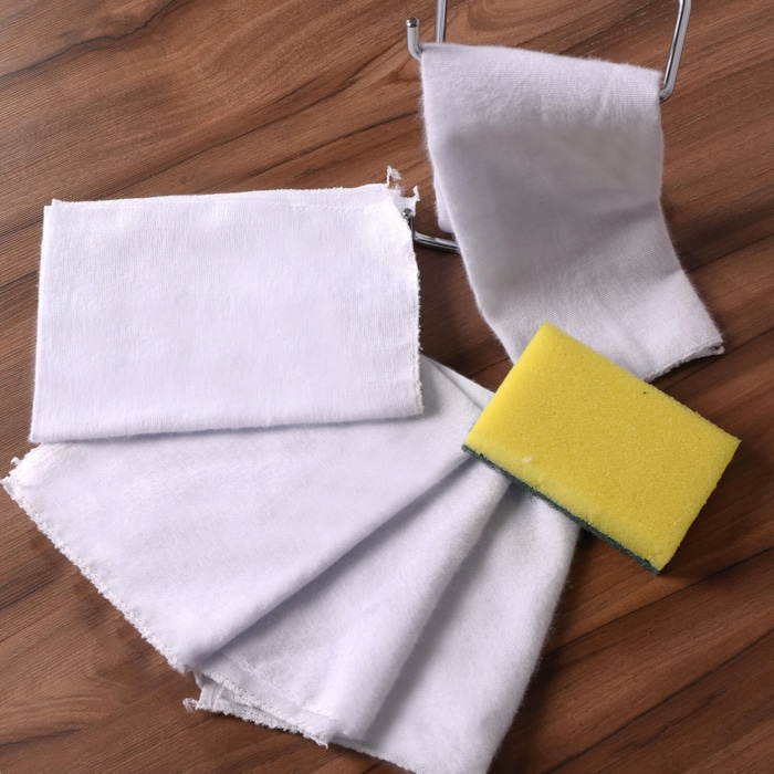 Kit com 12 Flanelas 27cm X 40cm 100% Algodão BRANCO - Panosul Kit com 12 Flanelas 27cm X 40cm 100% Algodão BRANCO - Panosul